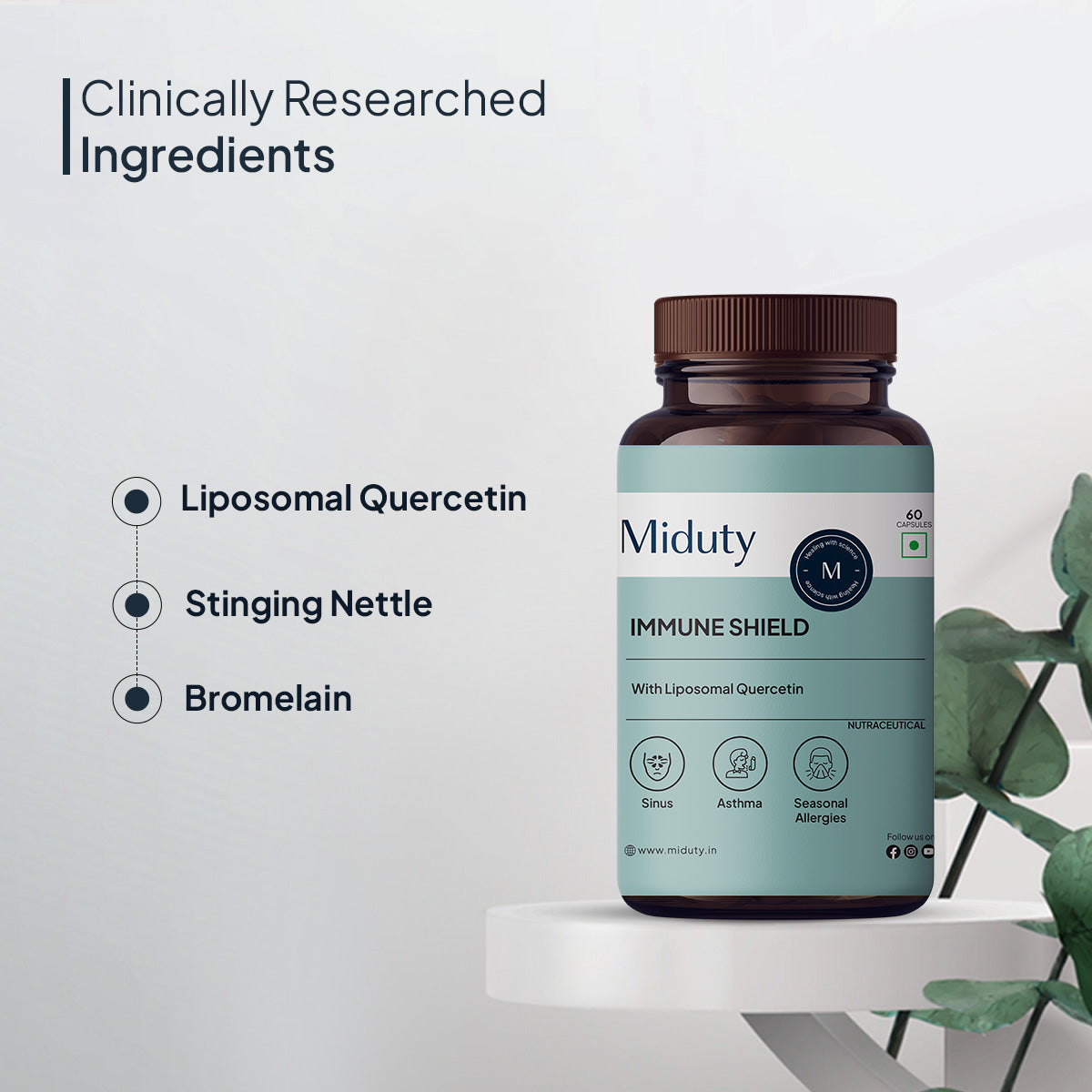 Immune System Support Booster Tablets/Capsules by Miduty